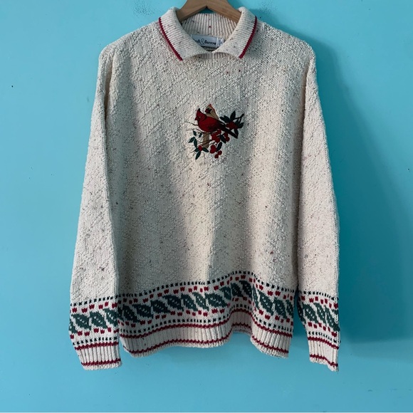 croft & barrow | Sweaters | Croft Barrow Vintage Cardinal Winterberry ...